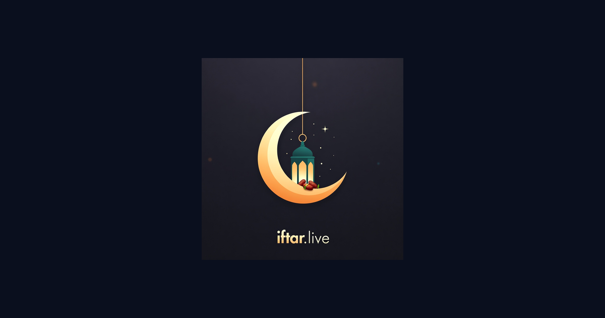 Iftar Time Today ⏱️ Live Countdown — When Is Iftar & Suhoor? | iftar.live